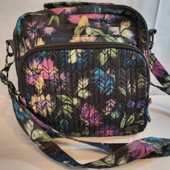 lug | Bags | Lug Ranger Crossbody Purse Rfid Blackfloral | Poshmark